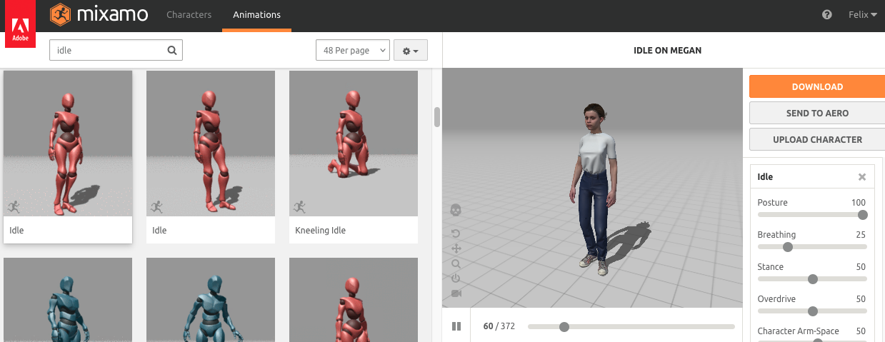 Creating new characters using Mixamo | wheelsims_doc